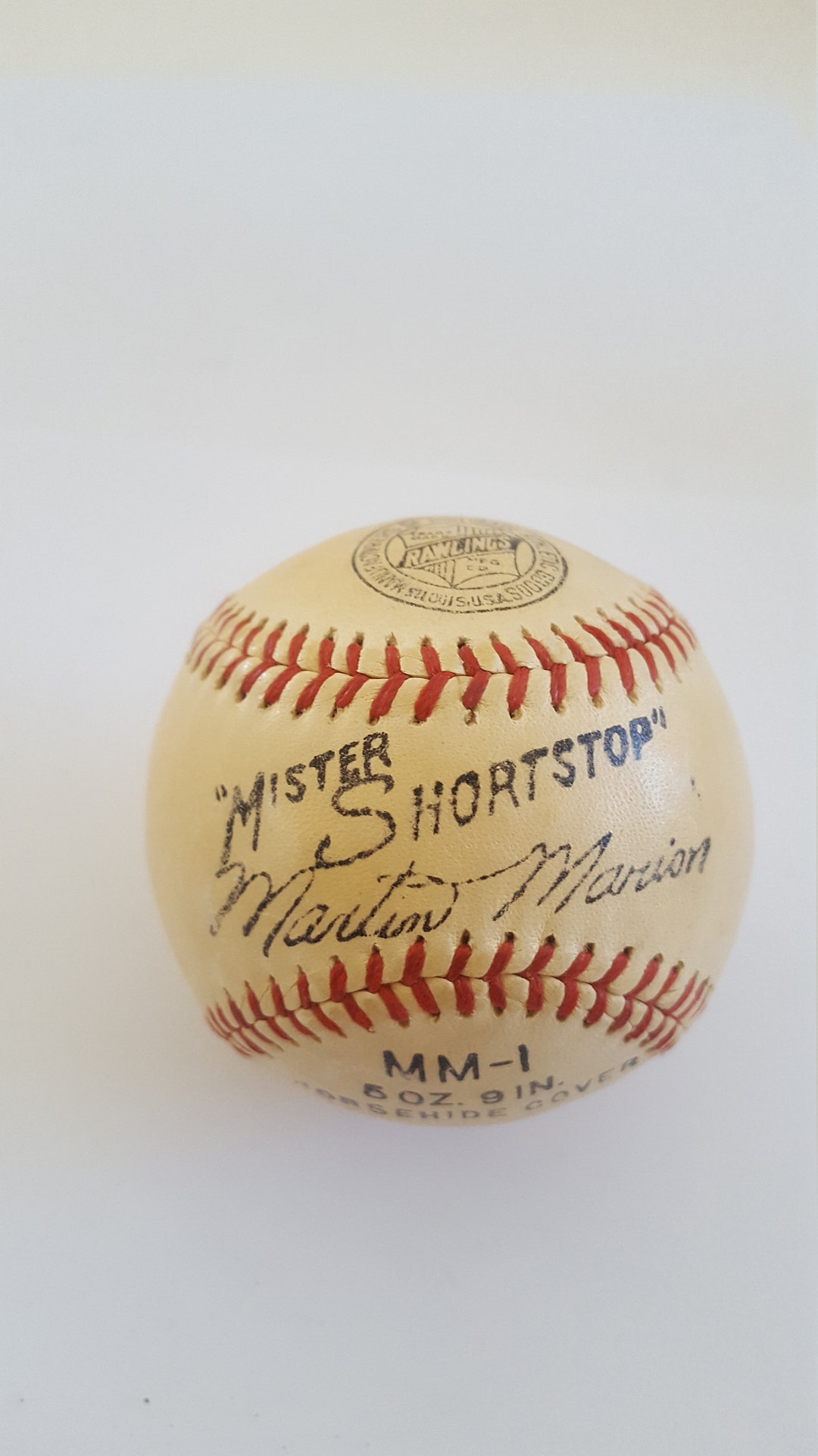 Vintage 1948 Rawlings Baseball: Martin Marion Autographed Jack Tighe - Etsy