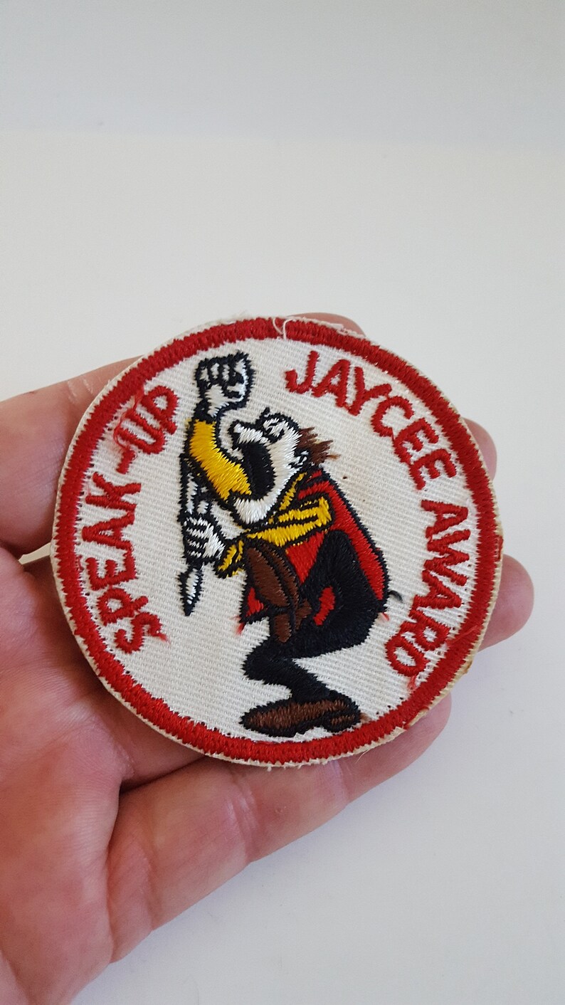 Vintage Circa 1960's to 1970's "speak-up Jaycee Award" Embroidered ...