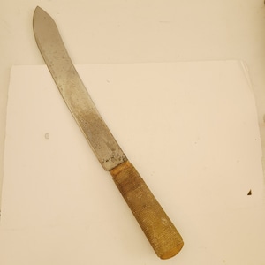 Vintage Seriously Large Butcher Knife Carbon Steel Blade Measures 12 ...