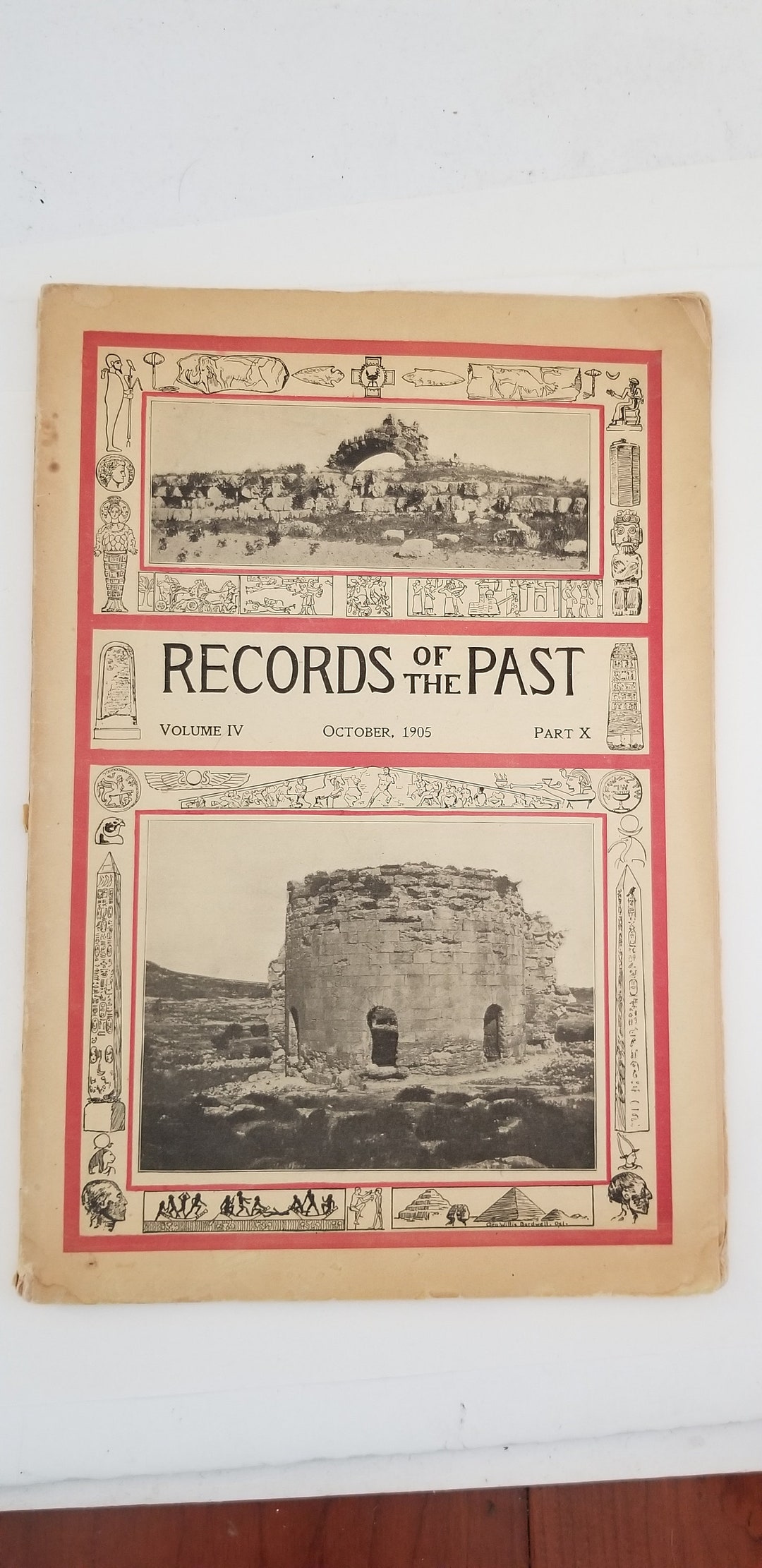 Antique October 1905 Edition of Records of the Past Exploration Society ...