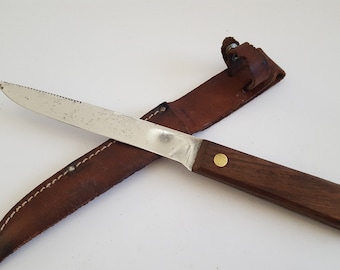 Vintage Circa 1950's Kinfolks Model 330-4 1/2 Fixed Blade Sheath Knife ...
