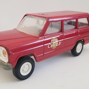 Vintage 1966/68 Tonka No.1066 "fire Chief" Jeep Wagoneer, Good ...