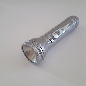 Vintage Unmarked USA Made Baby C Cell Flashlight With Glass Lens ...