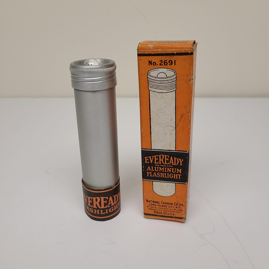 Antique Eveready Aluminum Flashlight No.2691 - C1920s With Original Box ...