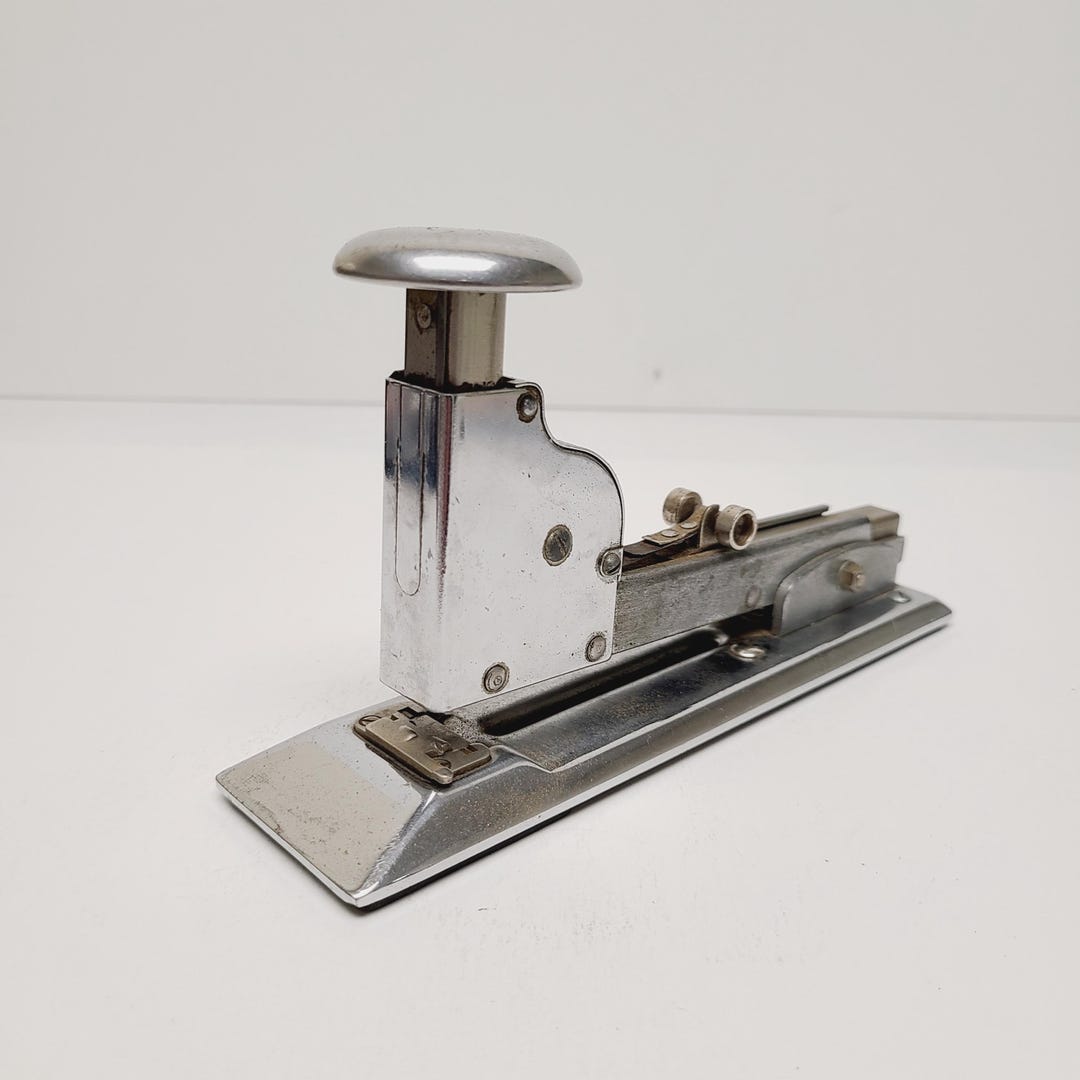 Vintage Ace No. 102 Stapler: 1935 Chrome Design Good Working Condition ...