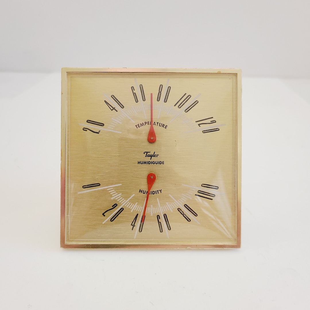 Vintage Taylor Instruments Weather Station, Indoor/outdoor, Thermometer ...