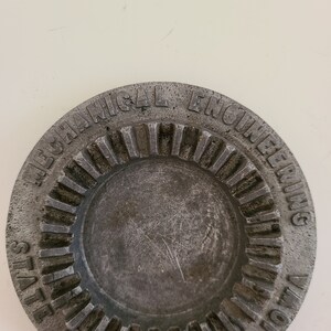 Vintage Heavy Cast Aluminum Ashtray State University of Iowa Mechanical ...