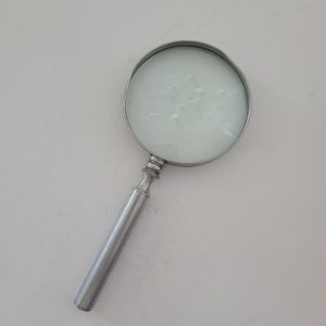 Vintage Japanese Magnifying Glass: 3.5" Aluminum Frame, 1960s - Etsy
