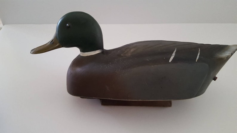 Vintage Pair of Plasti-duk Inflatable Duck Decoys, One Mallard One Hen ...