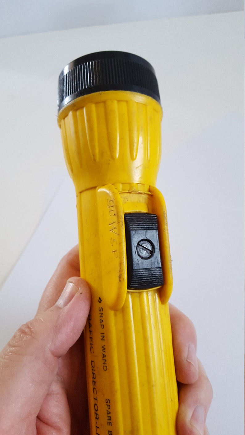 Vintage 1980 Bright Star 3 Cell Flashlight No.3941 Traffic - Etsy