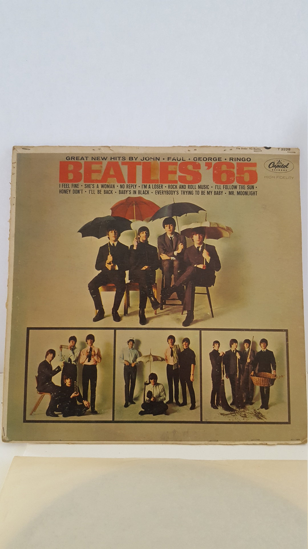 Vintage 1965 Beatles '65 Vinyl Record Album - Etsy