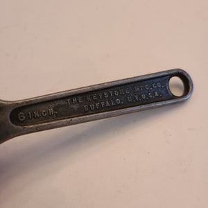Antique Circa 1920's Keystone Mfg. Co. 6 Inch Adjustable Wrench ...