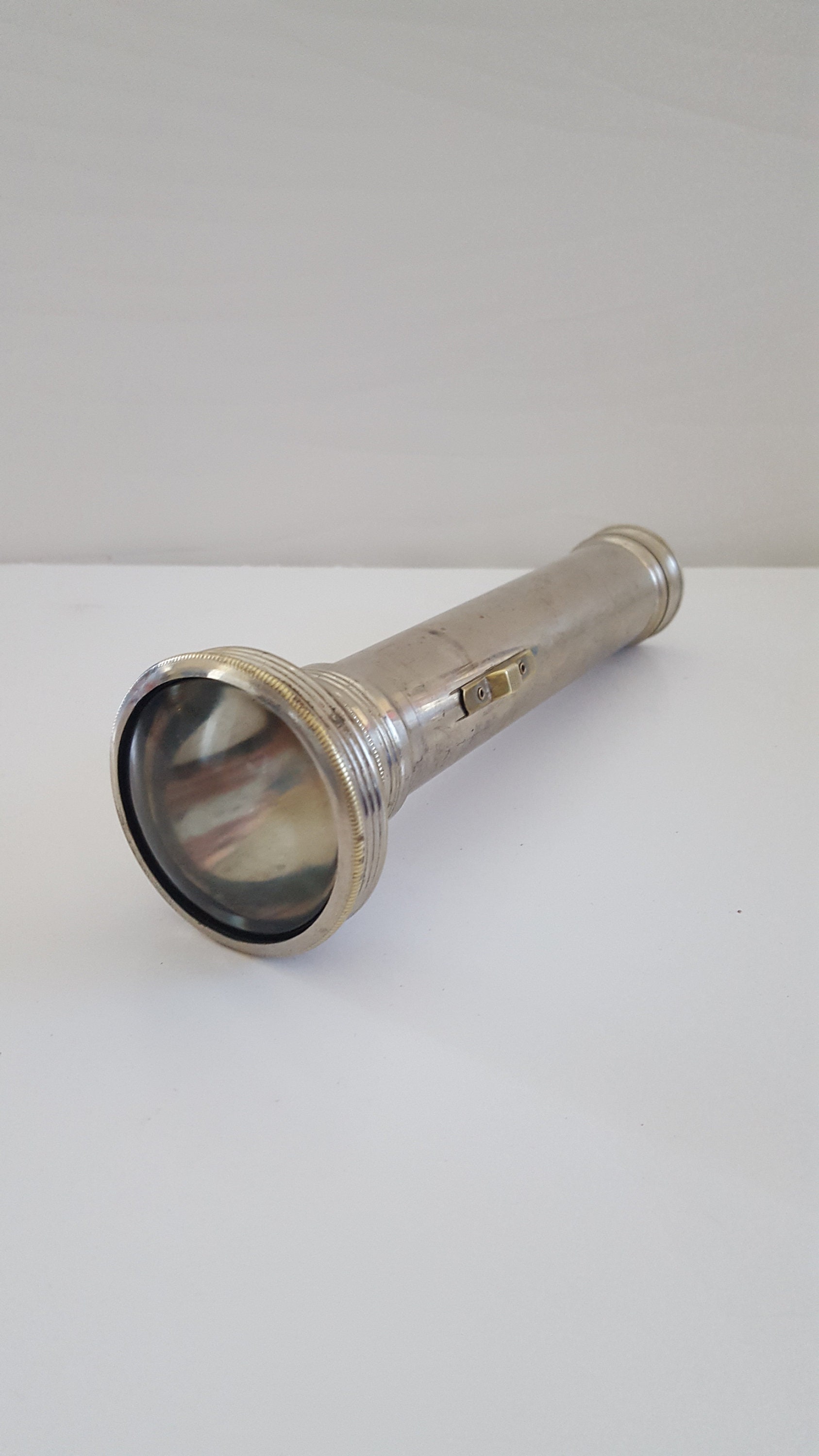 Antique 1917 French Ray-o-lite Nickel Plated Flashlight - Etsy