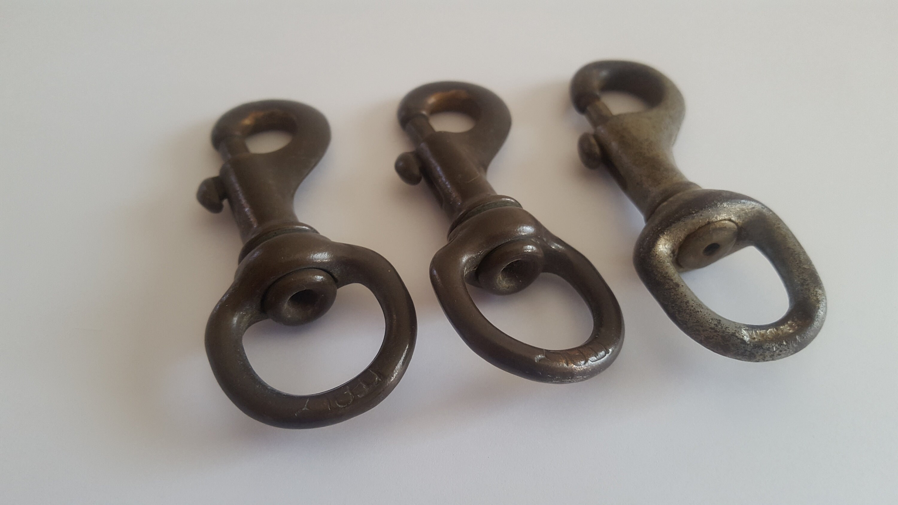 Vintage Lot of 2 Italian Brass Halyard Clip and 1 German Cast - Etsy