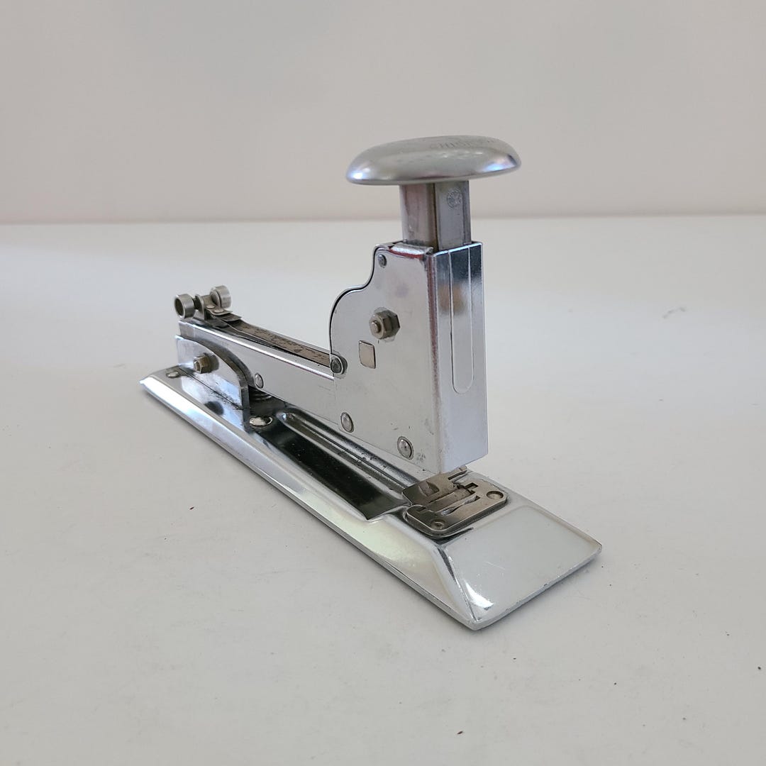 Vintage Ace Fastener Corp, No 102 "ace" Stapler, 1935 Design, Chrome ...