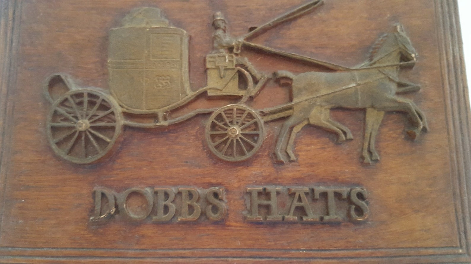 Vintage Rare Advertising Dobbs Hats Countertop Display, Made From ...