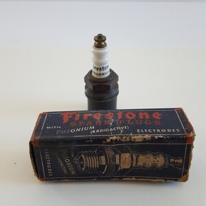 Vintage 1940's Firestone S-80-C Spark Plug, Old Polonium Electrodes ...