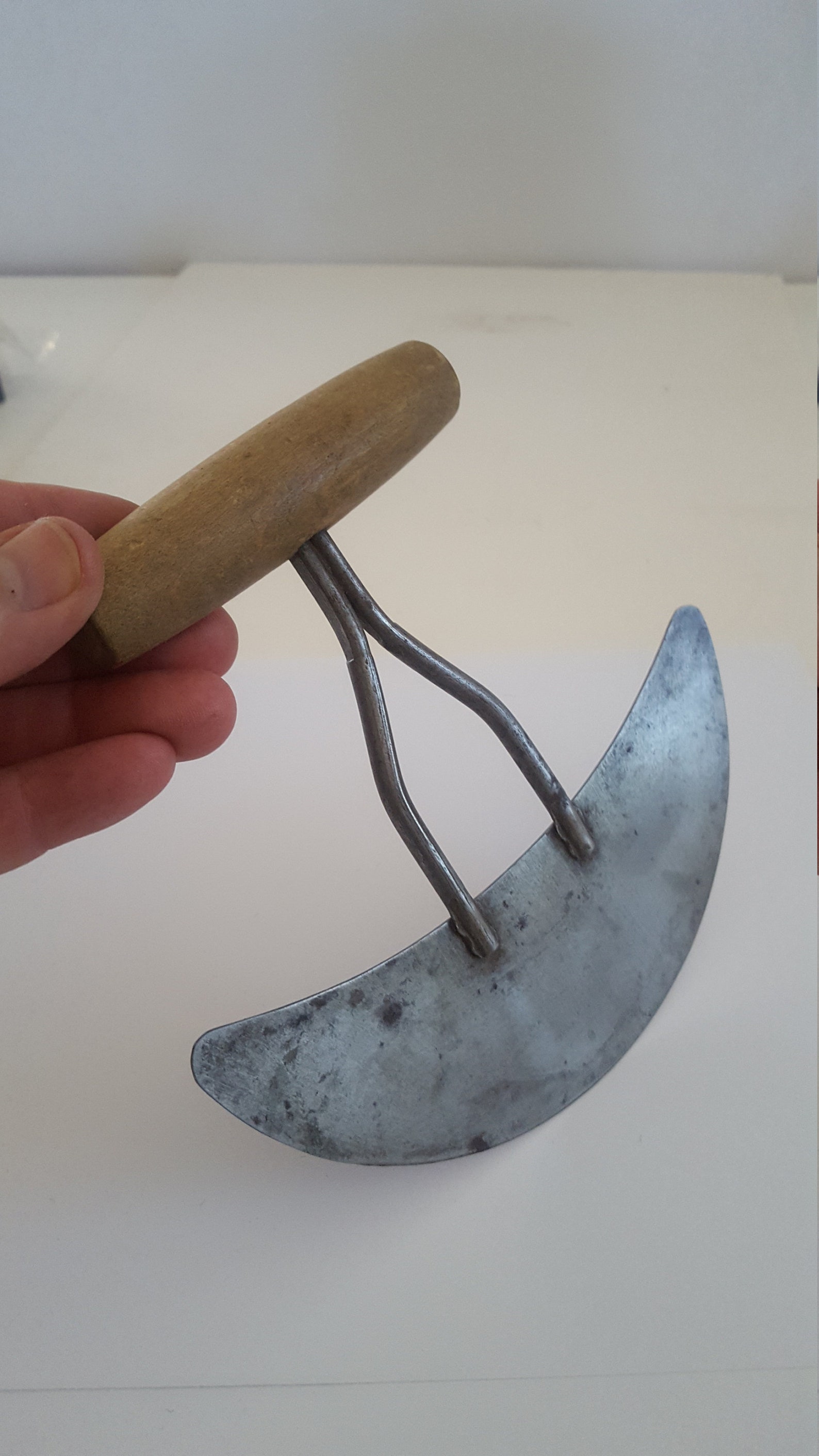 Vintage Single Blade Mezzaluna Knife Ulu Knife Kitchen | Etsy