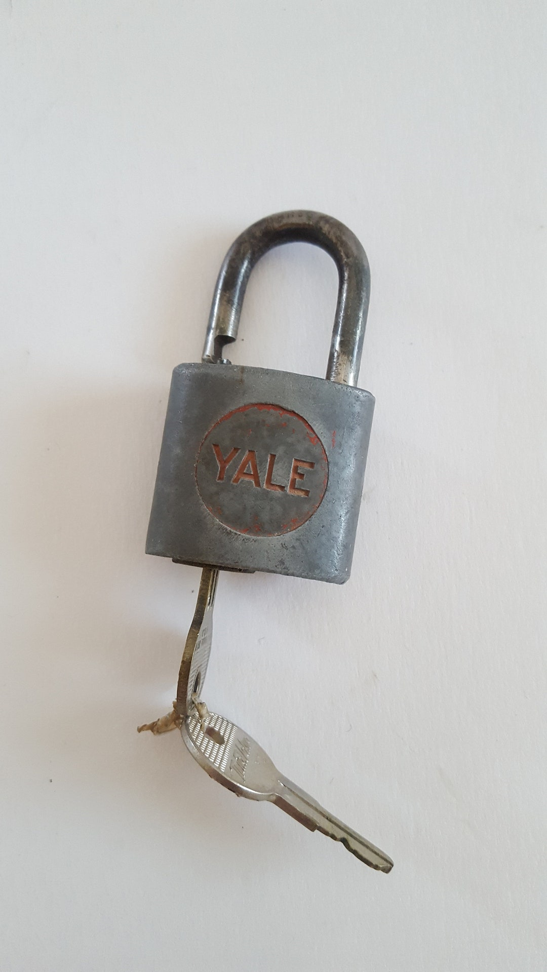 Vintage Yale and Towne Mfg.co Padlock, Used to Be Painted Red, Hardened ...