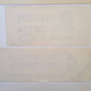 Pick 1 Vintage Late 70's Car Dealership Stickers, Celebrity Olds ...