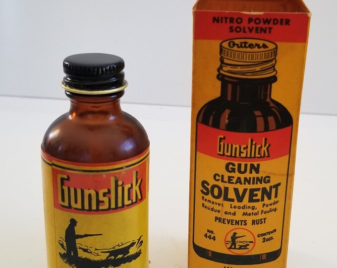 Vintage Circa 1960's Gunslick Brand by Outers Mostly Empty Solvent ...