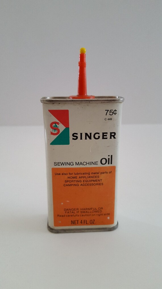Vintage 1970's Singer Sewing Machine Oil can 4 oz size | Etsy