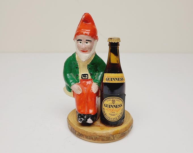 Vintage Miniature Guinness Stout Point of Sale Leprechaun With Bottle ...