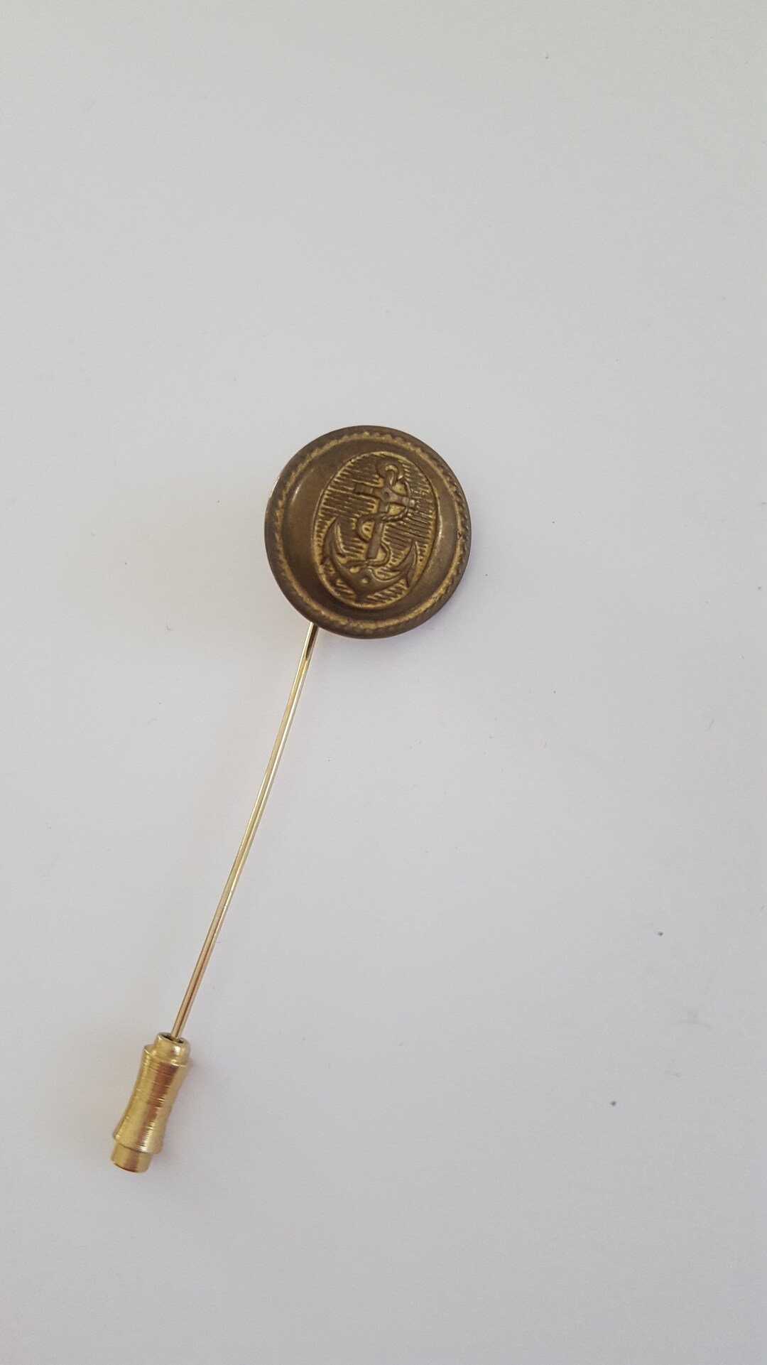 Vintage Circa 1960's Repurposed Nautical Button Into a Stick Pin ...