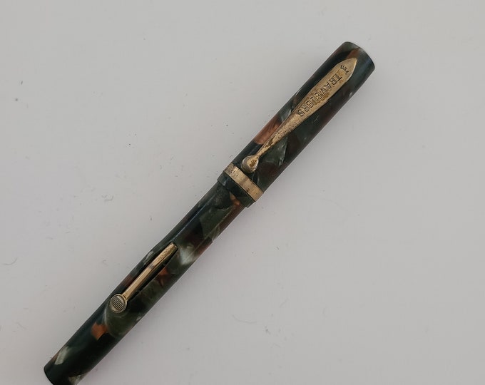 Vintage Circa 1930's Art Deco Travelers Fountain Pen, USA Made Confetti ...