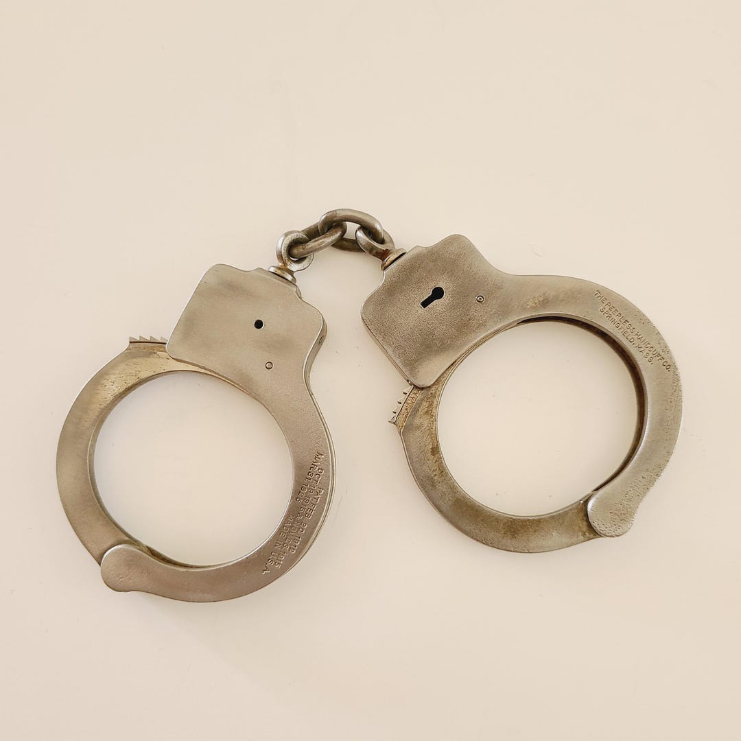 Vintage Circa Late 1920's Pair of Peerless Handcuffs With No Key ...
