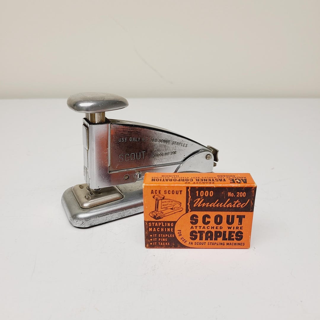 Vintage Ace Scout Stapler Model 202: 1930s Office Supply - Etsy