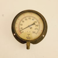 Vintage Weather Station : Springfield Temperature, Humidity Gauge Desk ...