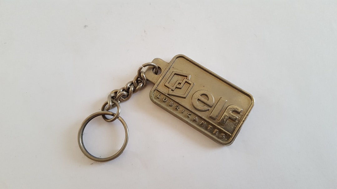 Vintage Circa 1970's Advertising Metal Keychain Elf Lubricants French ...