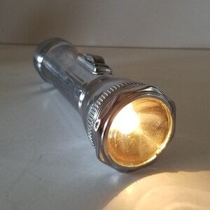 Vintage 1930's Art Deco Design Lightmaster Flashlight, Nice Chromed ...