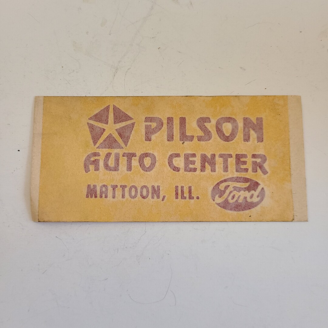 Vintage Late 70's to Early 80's Car Dealership Sticker, Decal, Pilson ...