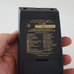 Vintage Texas Instruments TI-1250 Calculator 1976 in Working Condition ...