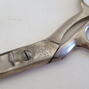 Vintage 1950's Clauss #1317 7 Inch Sewing Scissors, Nice Cleaned Pair ...
