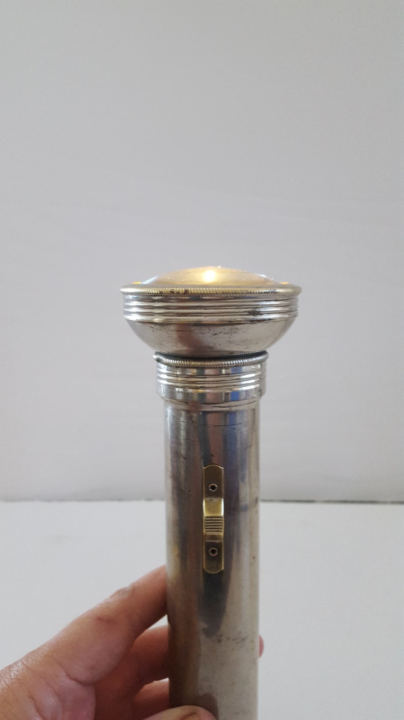 Antique 1917 French Ray-o-lite Nickel Plated Flashlight - Etsy