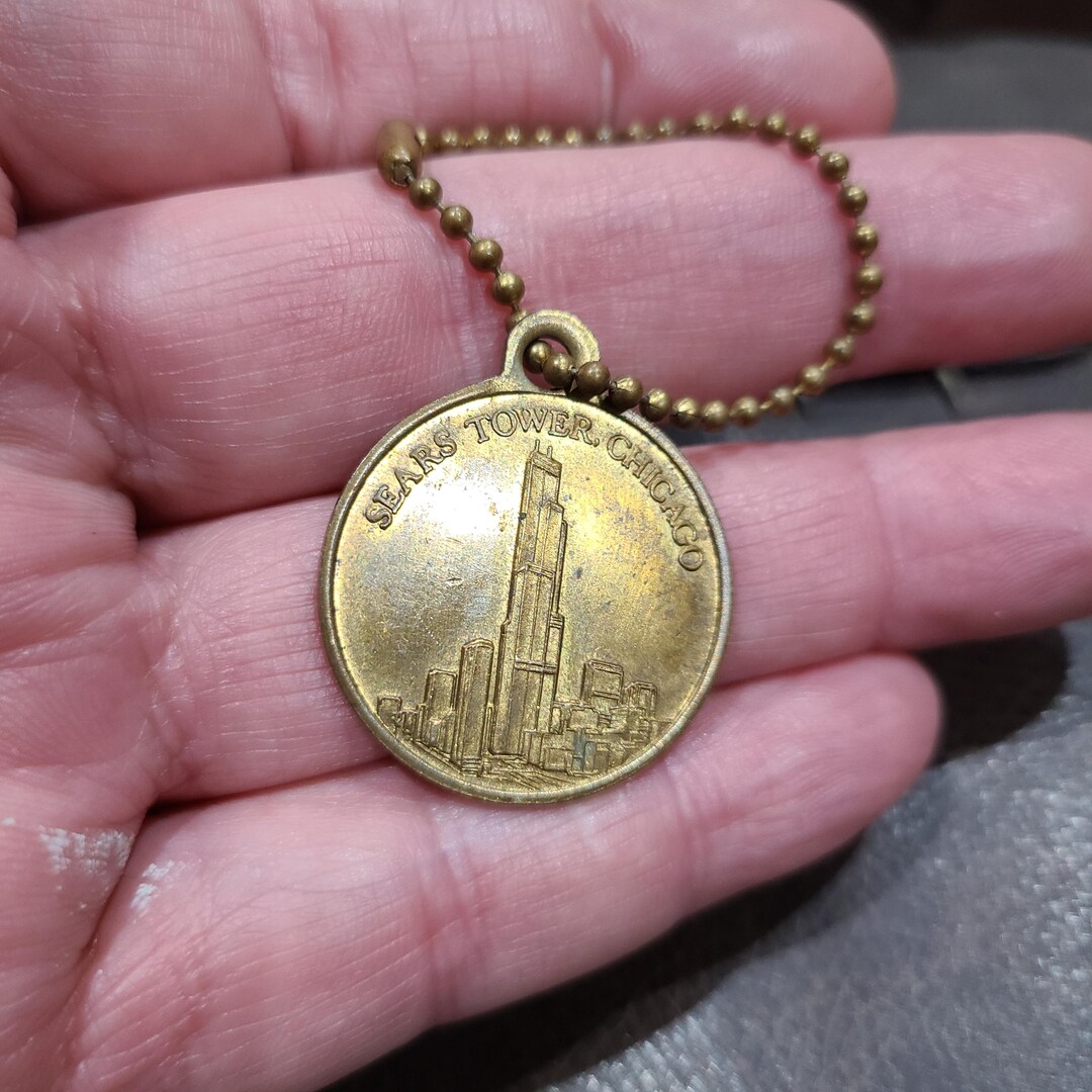 Vintage Sears Tower Keychain: Chicago Souvenir, World's Tallest ...