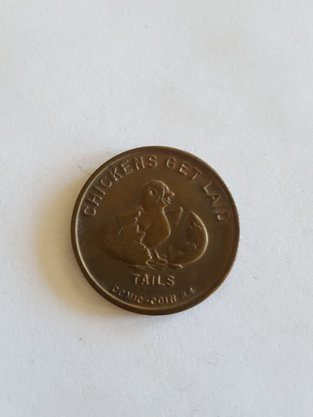 Vintage Comic Coin #4: Chickens Get Laid Novelty Copper Coin - Etsy