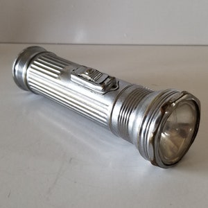 Vintage 1935 Art Deco Design Lightmaster Flashlight, Chromed Brass Case ...