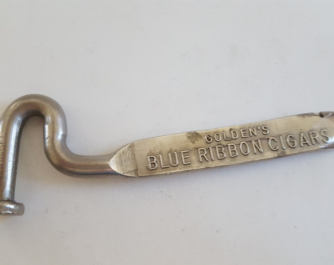 Antique Circa 1920 Cigar Box Advertising Opener Golden's Blue Ribbon ...