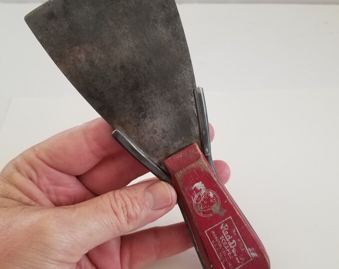 Vintage Quality Made Putty Knife, Red Devil P1-1 1/4 F Hardwood Handles ...