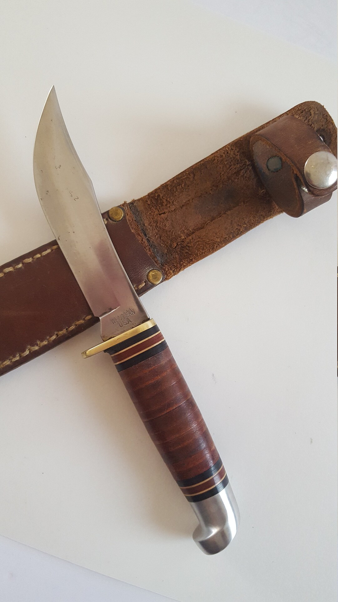 Vintage Circa 1961-1977 Western U.S.A. L66 Sheath Knife - Etsy
