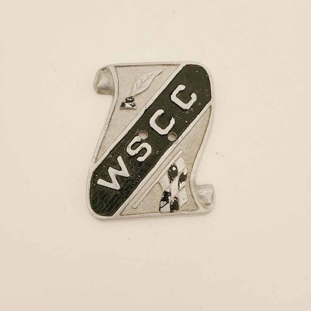 Vintage Circa Late 1950's to 1960's Cast Aluminum Car Badge "wscc ...