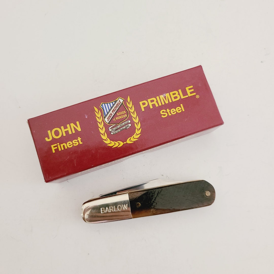 Vintage John Primble Barlow 2 Blade Knife Old Stock Original Box and ...