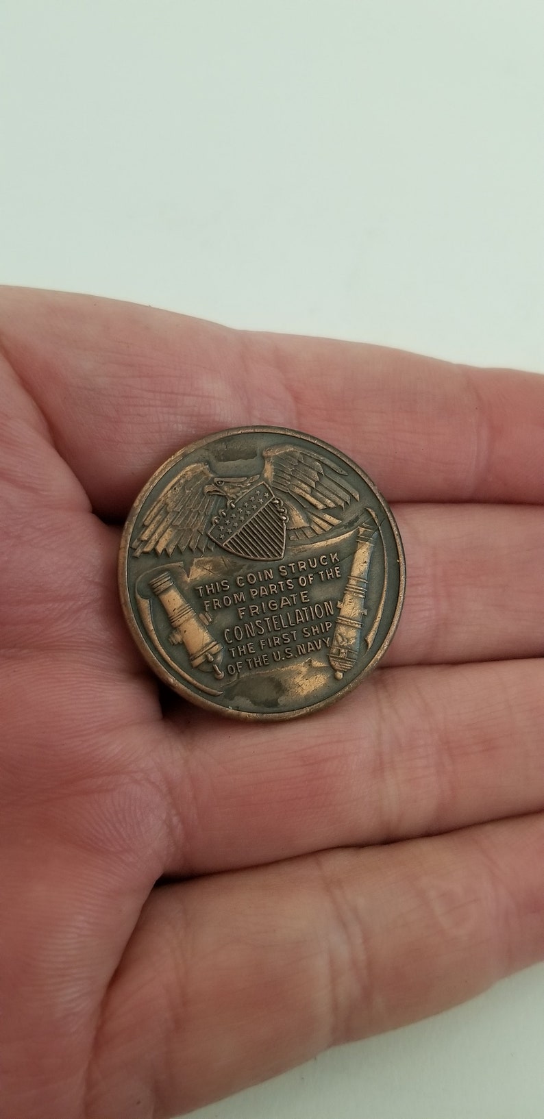 Vintage 1955 US Frigate Constellation Coin/medallion Struck - Etsy