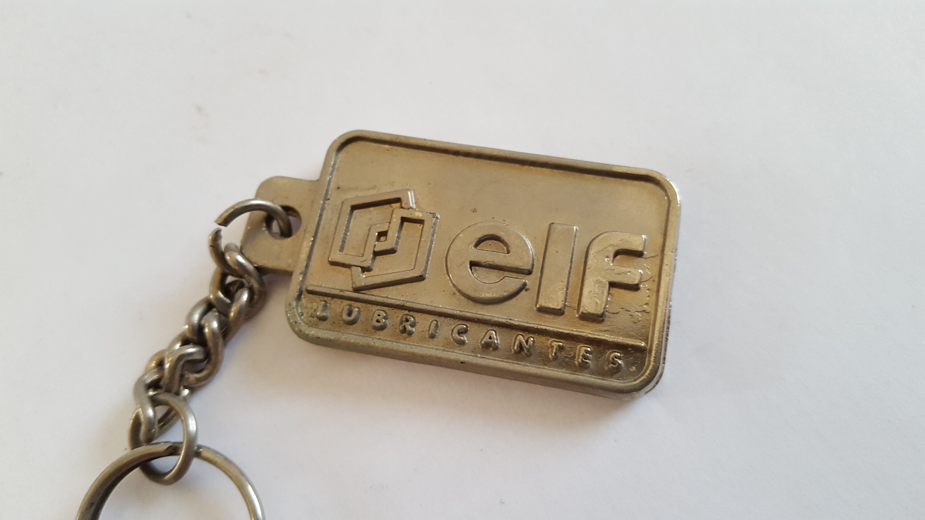 Vintage Circa 1970's Advertising Metal Keychain Elf Lubricants French ...