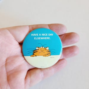 Vintage 1980's boynton Cat have a Nice Day Elsewhere Plastic Coated ...