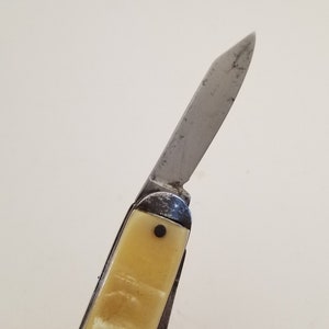 Vintage Pocket Knife That Likely Had Advertising at on Time but is Worn ...